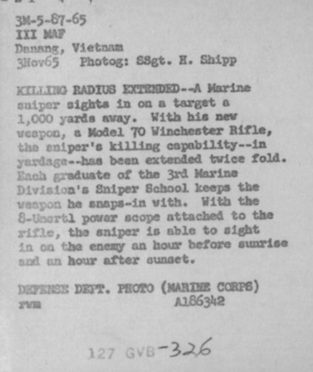 The USMC Winchester Model 70 – USMCWEAPONRY.COM