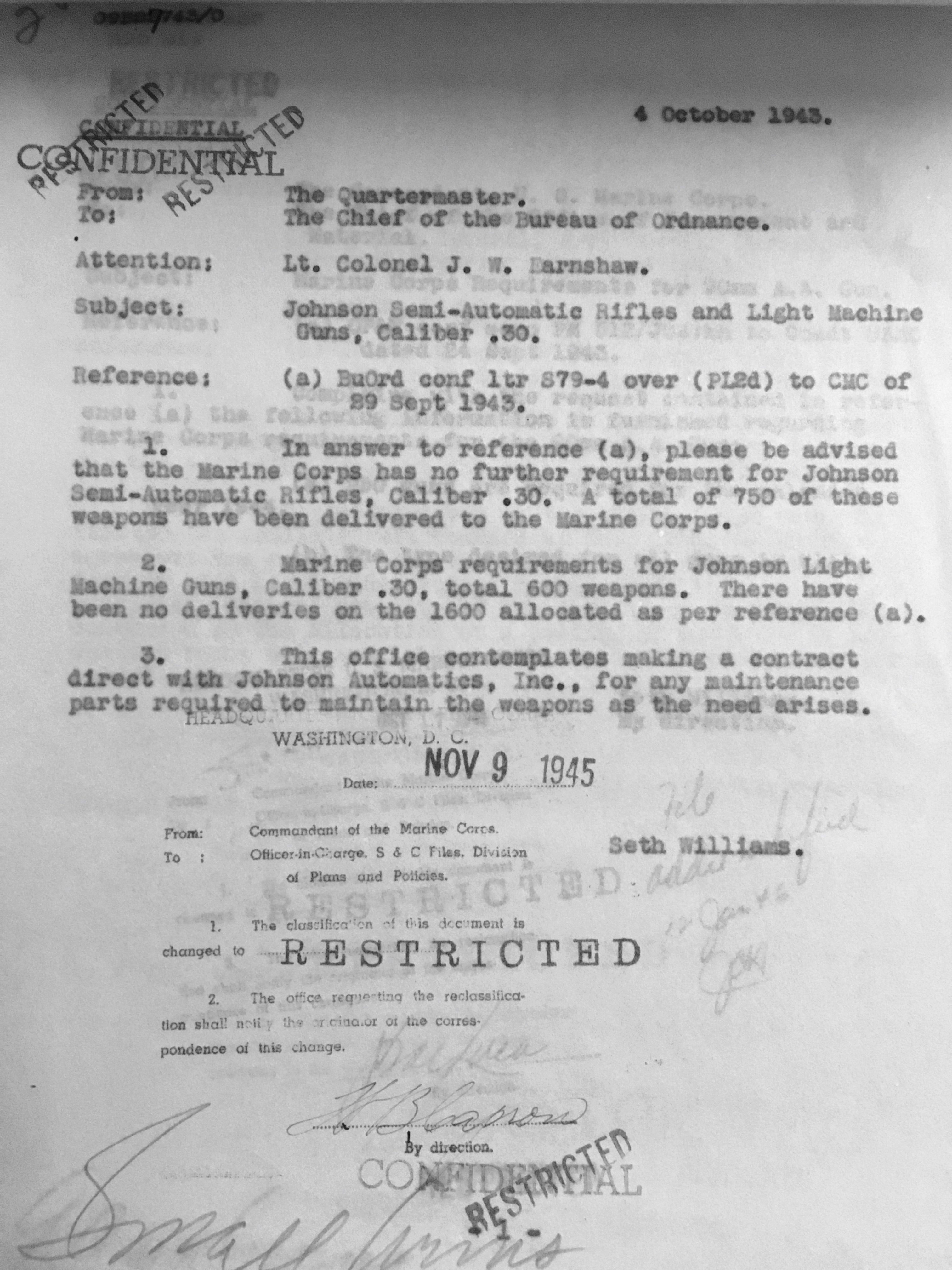 M1941 Johnson Rifles – USMCweaponry.com